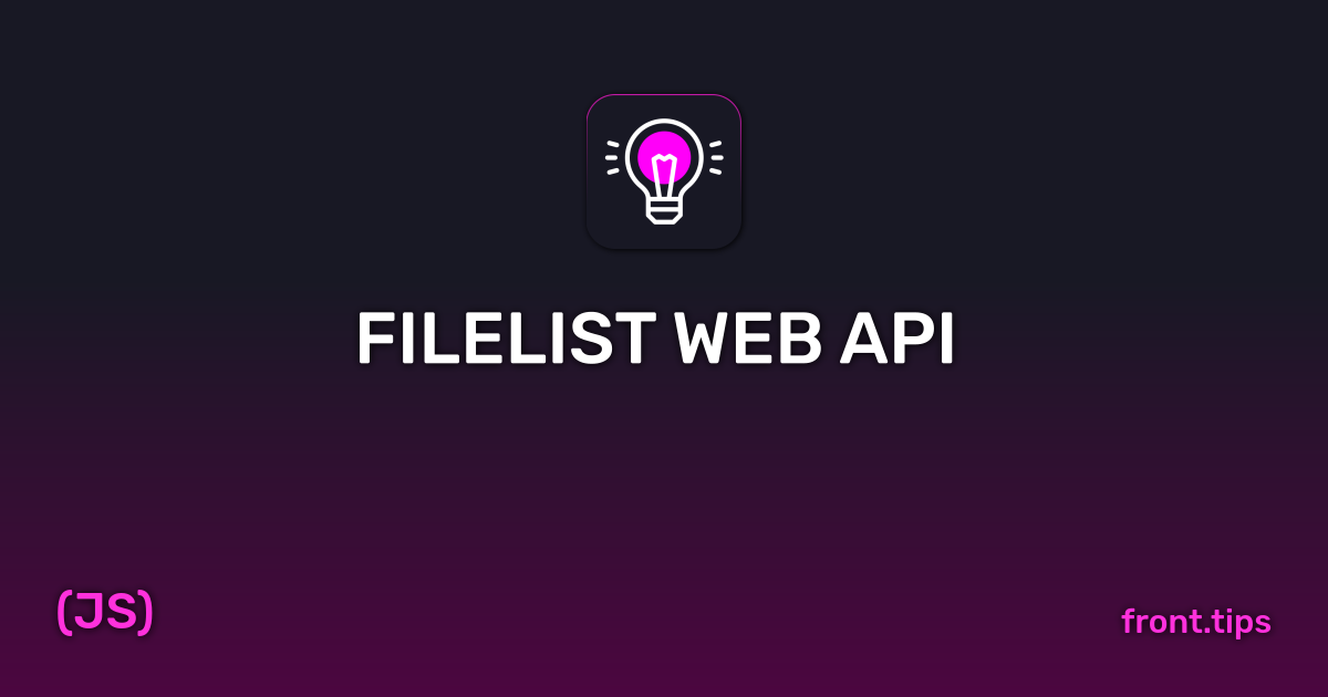 Filelist Web Api Frontend Development Tips 